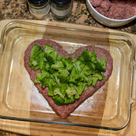 Broccoli Cheddar Stuffed Meatloaf - April Golightly