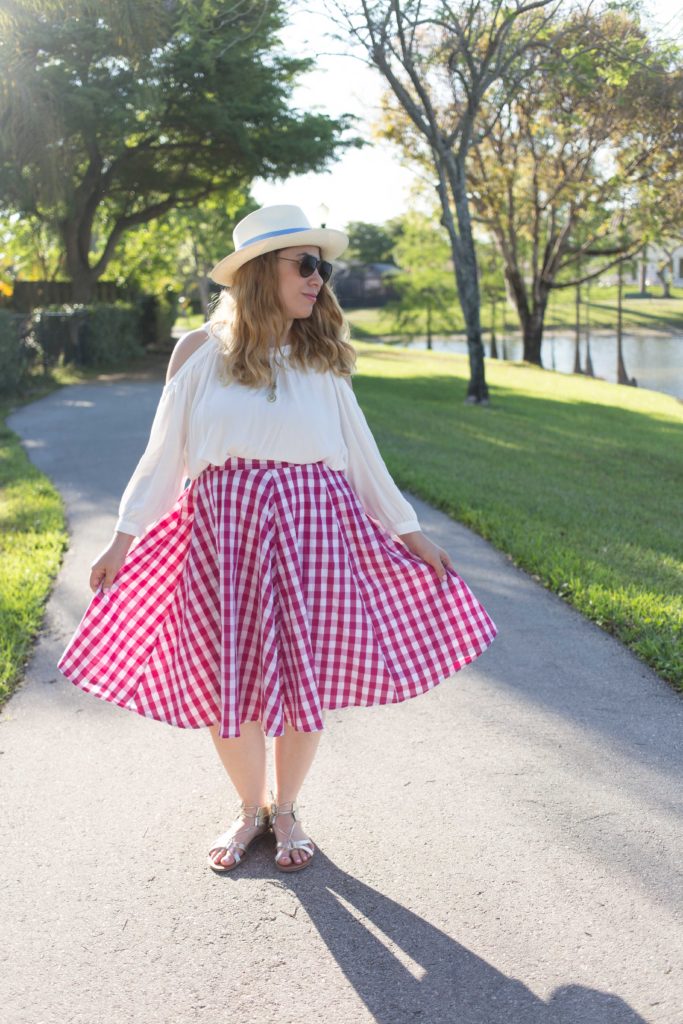 How to Wear Gingham Outfits This Spring