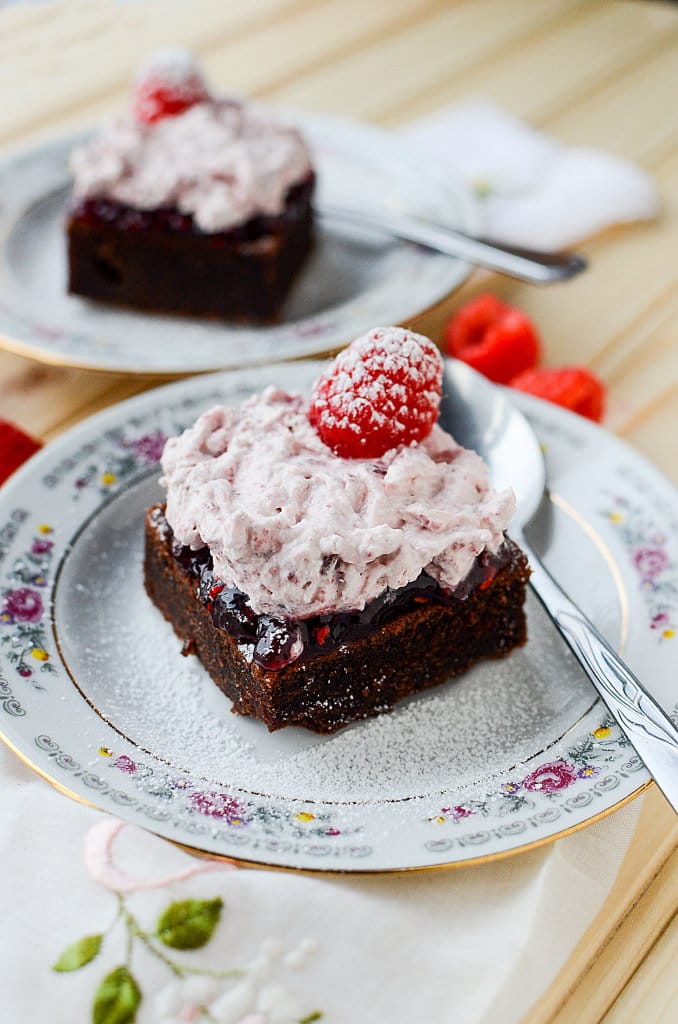 Raspberry Chocolate Brownies Recipe from April GoLightly