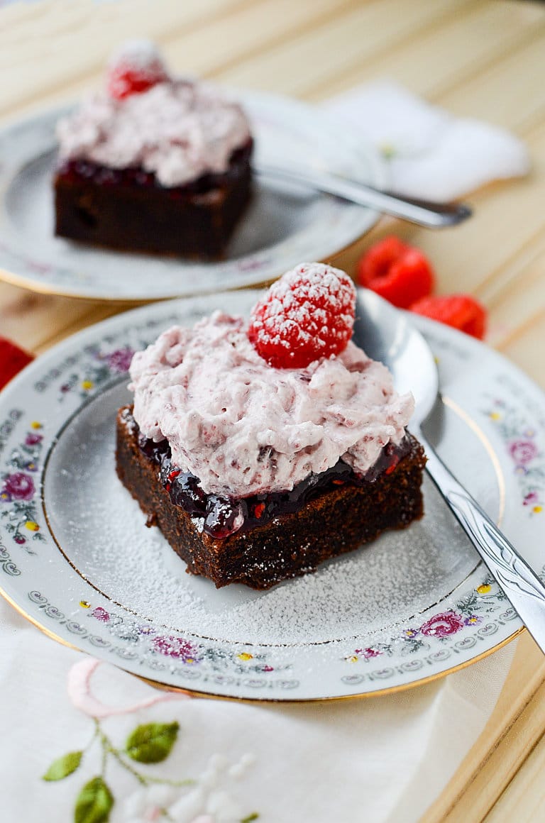 Raspberry Chocolate Brownies Recipe from April GoLightly