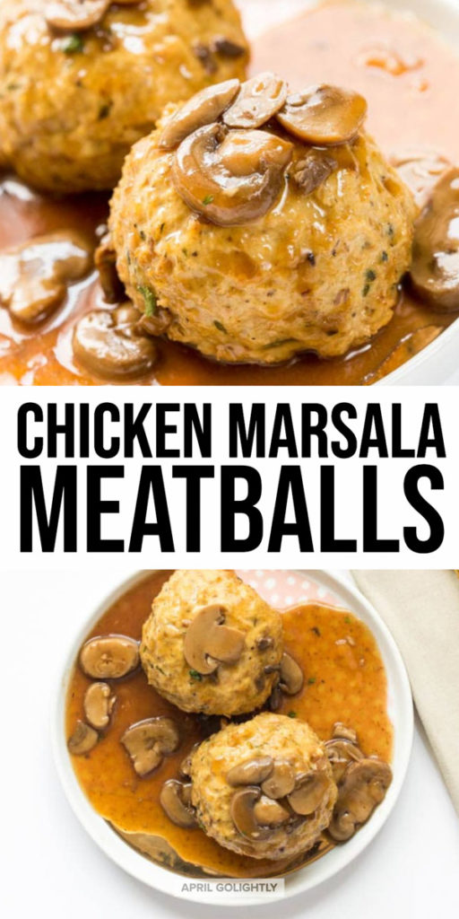 Chicken Marsala Meatballs Recipe - April Golightly
