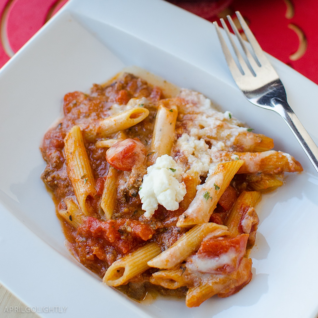 One Pot Lasagna Recipe - April Golightly