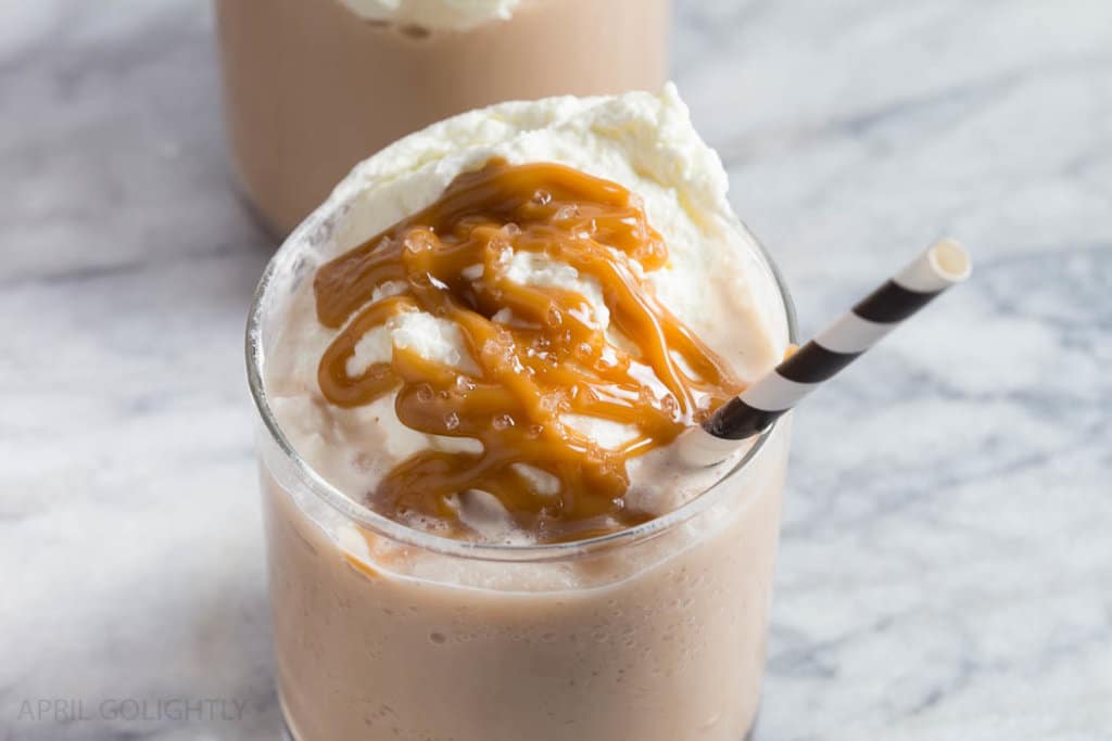 Salted Caramel Coffee: Perfect Iced Coffee Recipe - April Golightly