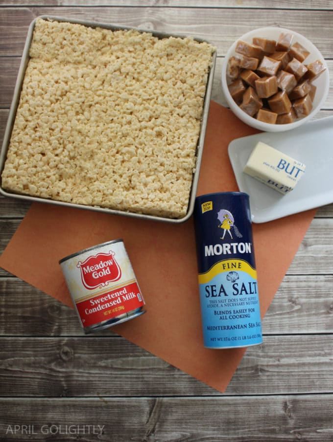 Salted Caramel Football Rice Krispies - April Golightly