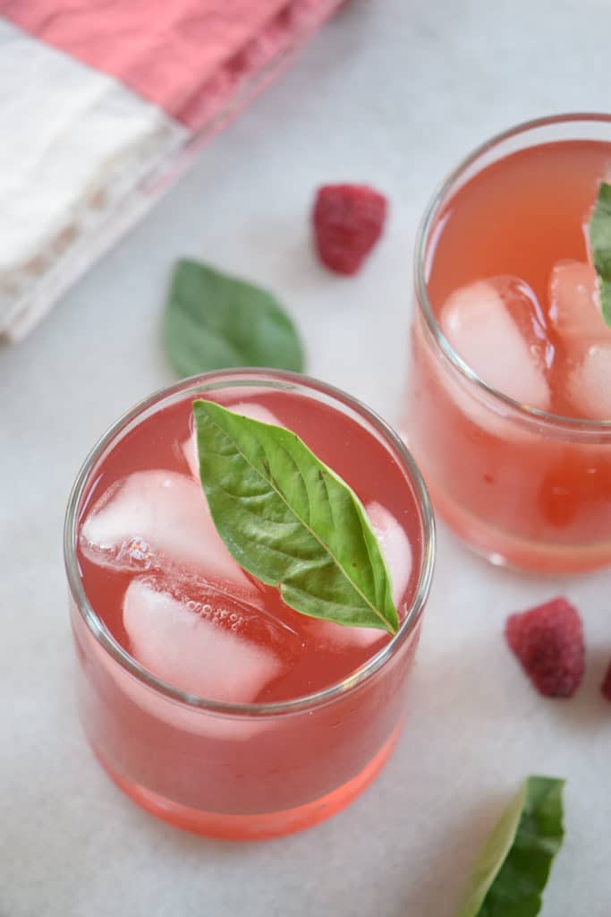 Basil Raspberry Cooler - April Golightly