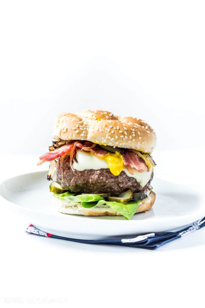 Classic Yellow Mustard Burger - April Golightly