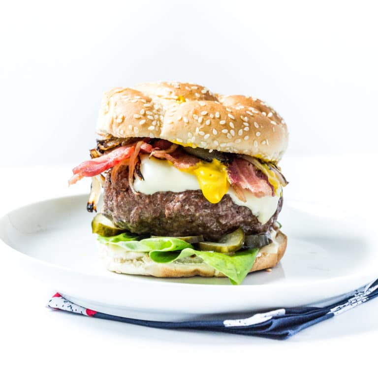 Classic Yellow Mustard Burger - April Golightly