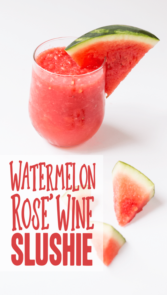 Watermelon Rosé Wine Slushie - April Golightly