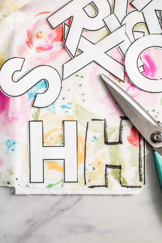 How to Make Fabric Letters & Teach a Child to Read - April Golightly