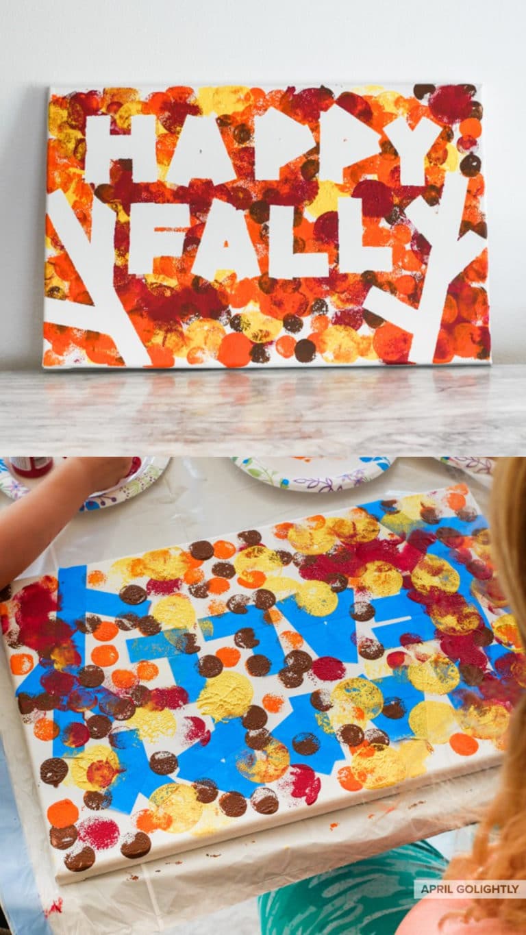 Fall Canvas Painting - Easy DIY Home Decor on Canvas