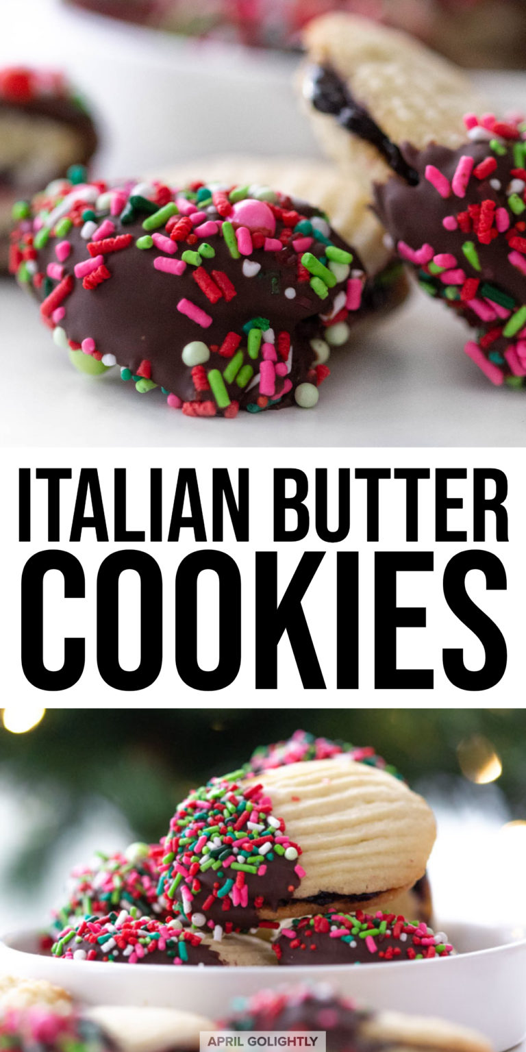 Italian Butter Cookies with Jelly Filling - April GoLightly