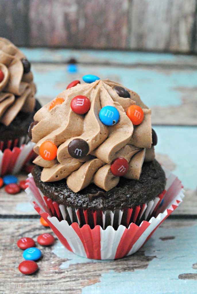 M&M's Candy Cupcakes - April Golightly