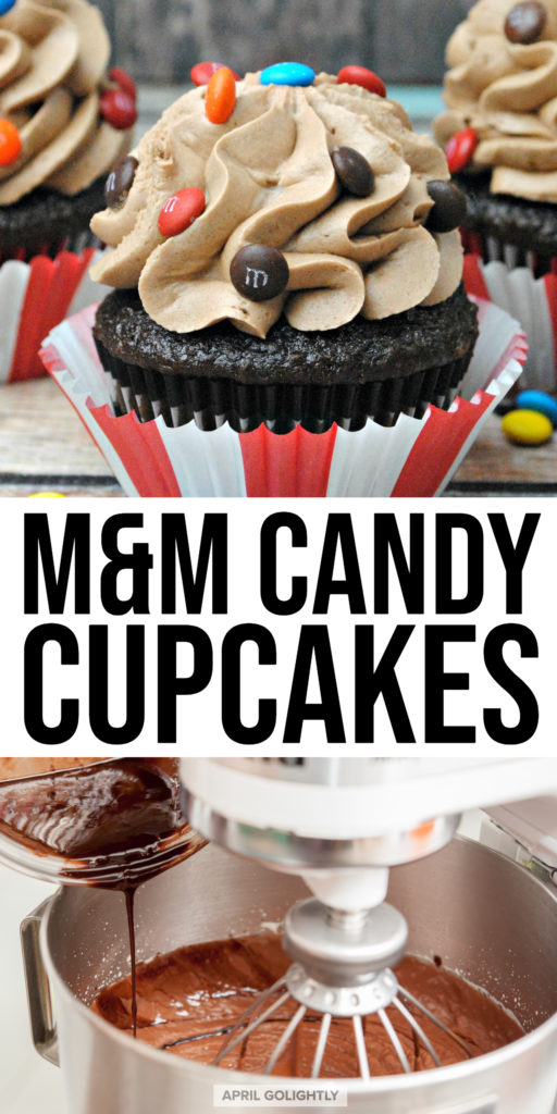 M&M's Candy Cupcakes - April Golightly