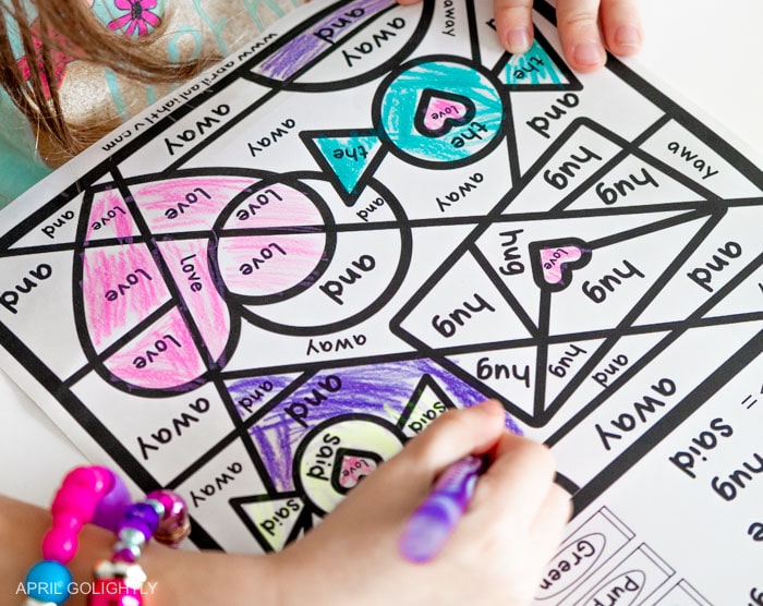 Valentine's Day Coloring Pages - FREE Printable - April Golightly