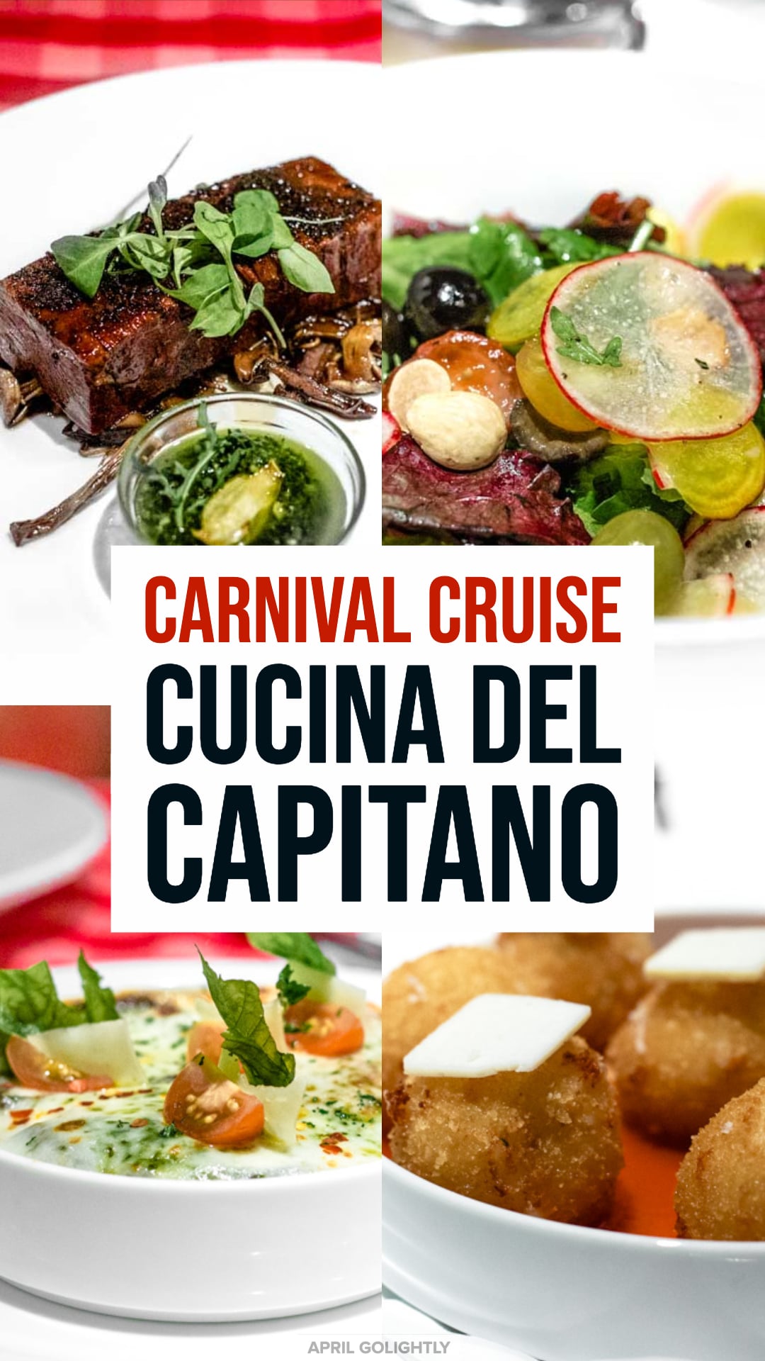 Cucina del Capitano - Carnival Cruise's Italian Restaurant - April ...