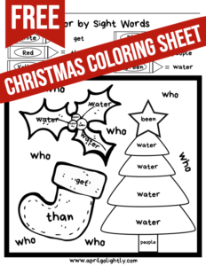 Christmas Tree Coloring Page - April Golightly