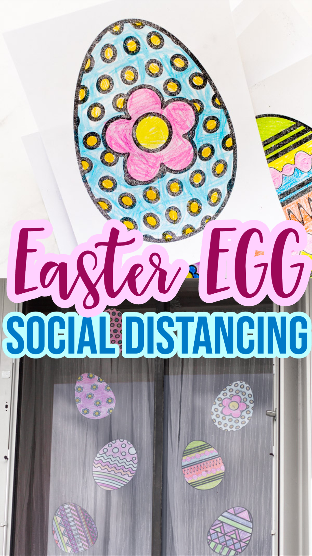 Social Distancing Easter Egg Hunt + Free Printable - April Golightly
