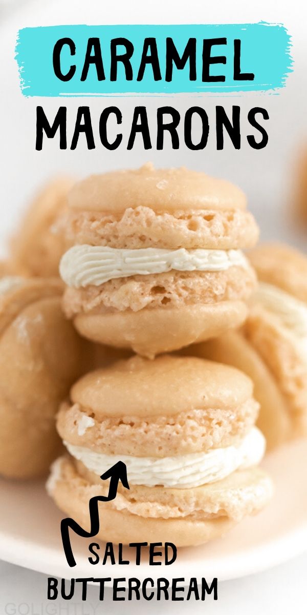 Salted Caramel Macarons with Salted Caramel Filling
