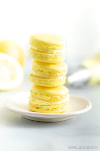 Lemon Macaron Recipe - April Golightly