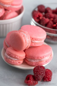 Raspberry Macaron Recipe + Raspberry Macaron Filing - April Golightly