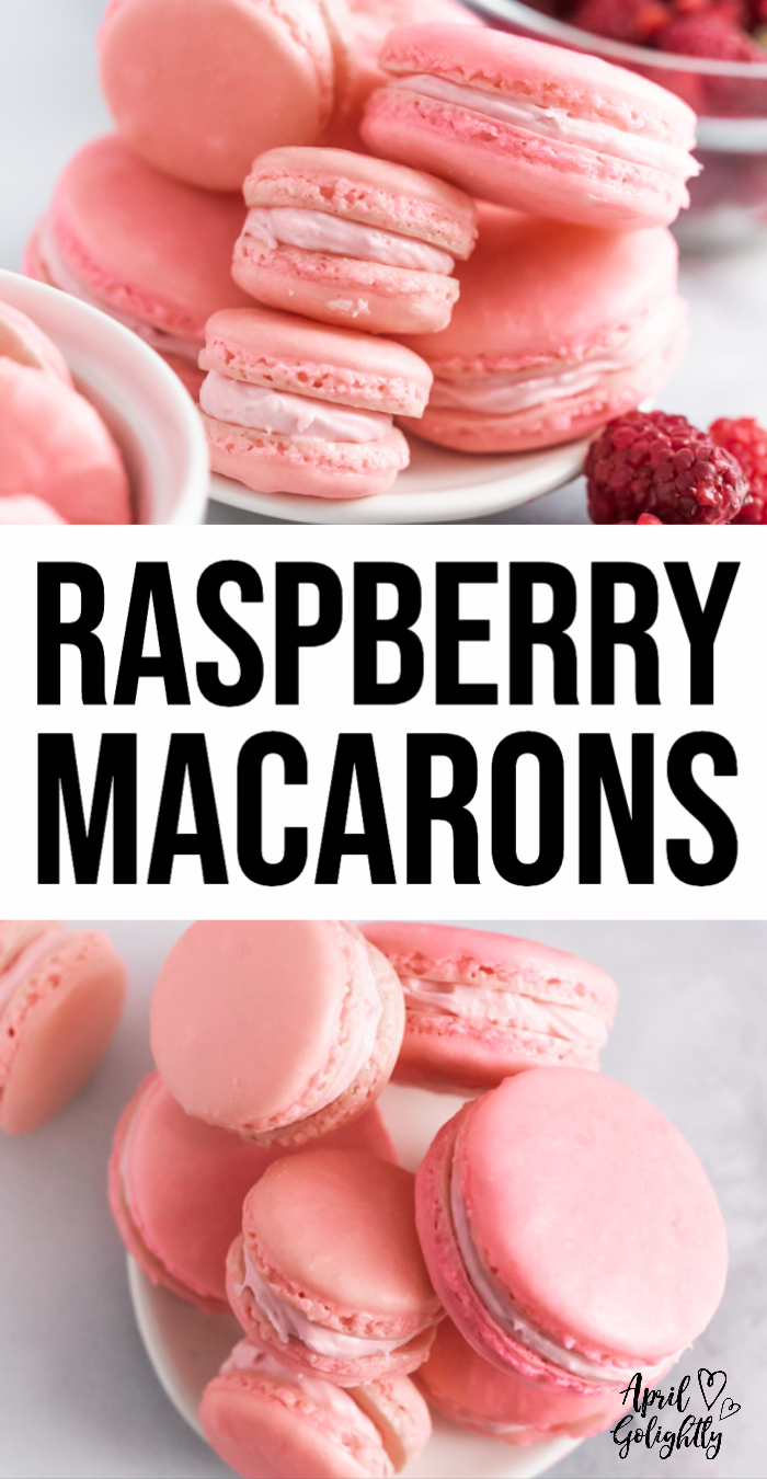 Raspberry Macaron Recipe + Raspberry Macaron Filing - April Golightly