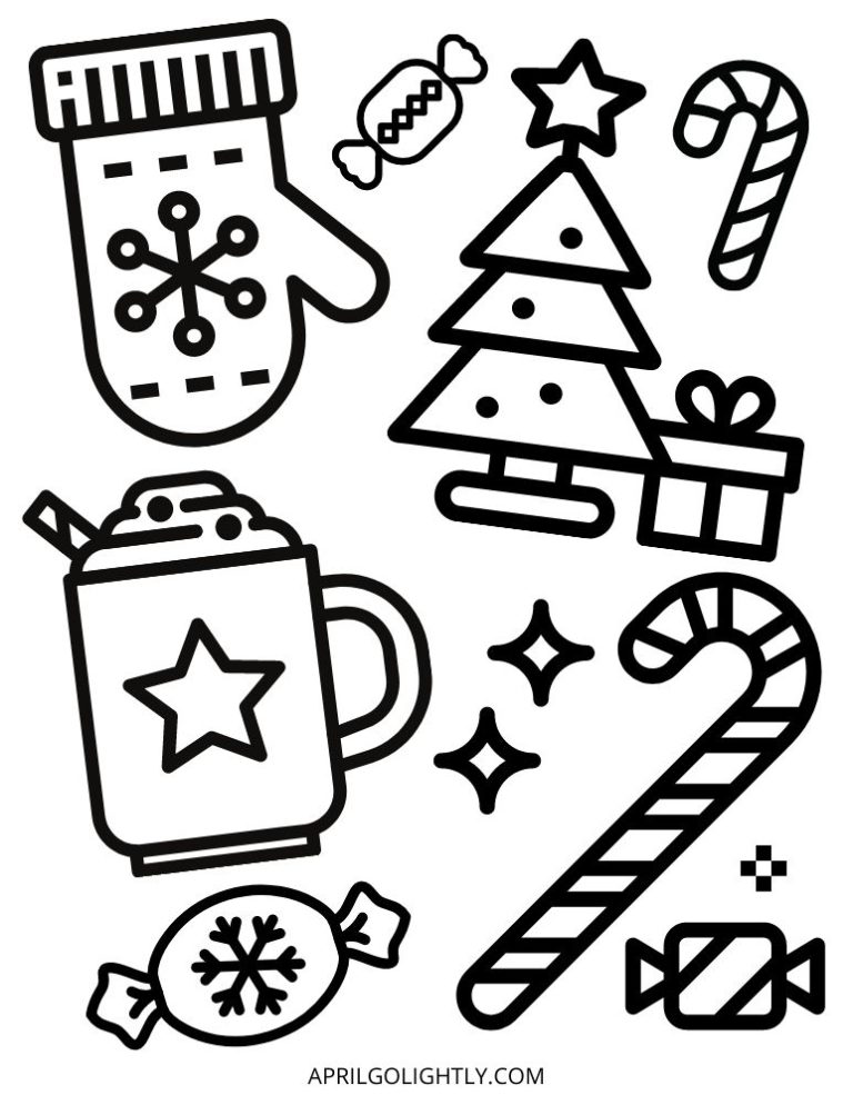10 Christmas Coloring Pages Free Printables
